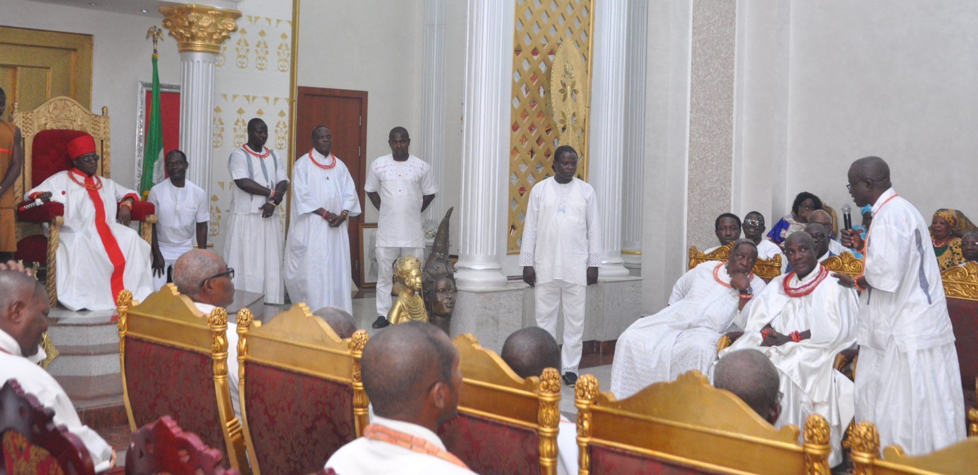 Oba of Benin urges Edo HoS, civil servants to support Obaseki's ...
